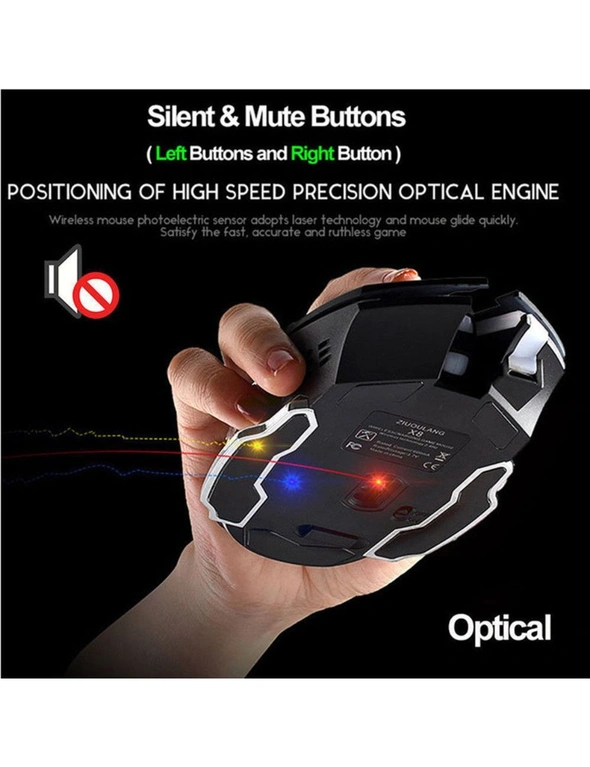 Omeshin Rechargeable X8 Wireless Silent Led Backlit Usb Wireless Mouse ... Omeshin Rechargeable X8 Wireless Silent Led Backlit Usb Wireless Mouse ...